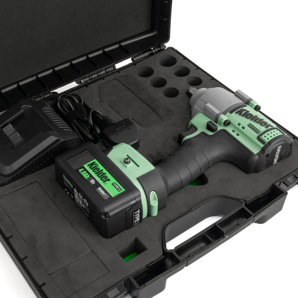 KWT-180 TYPE18 18v 1/2" Mid Torque Impact Wrench (Kits) - Kielder